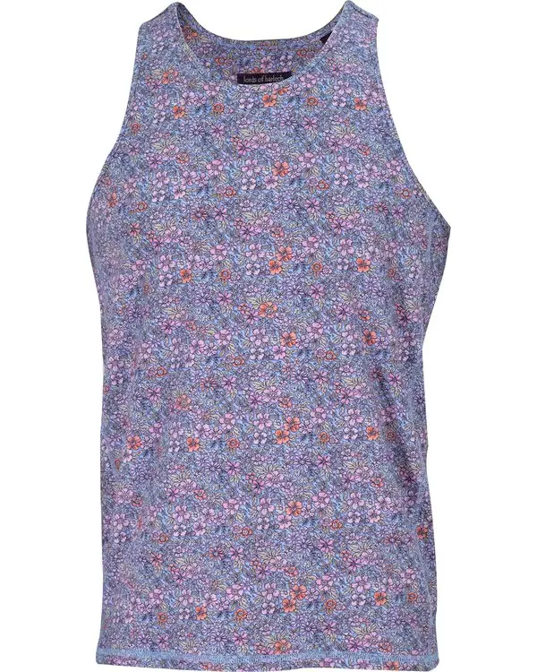 LORDS OF HARLECH Tedford Flower Field Tank Shadow Pink - Purple