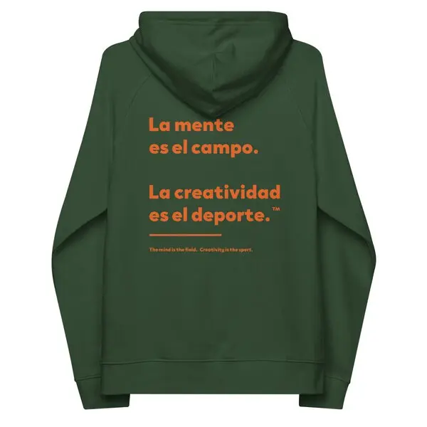 ANCHOR & CREW Bottle Creativity Is The Sport Creative Standard Organic Cotton Hoodie - Green
