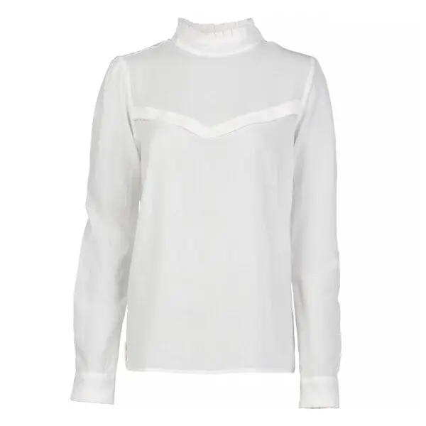 GROBUND The Ellen Shirt The One With A High Collar - White