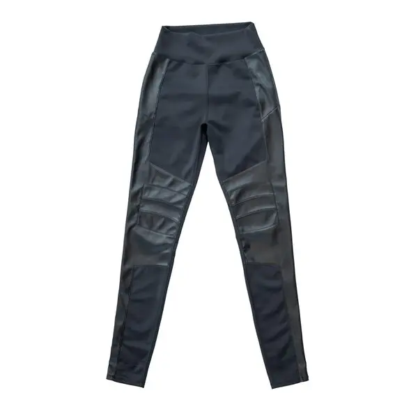 CIRCULAR PATH Moto High Waist Legging - Black