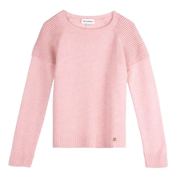 BEL CASHMERE Motorbiker Cashmere Sweater Light - Pink