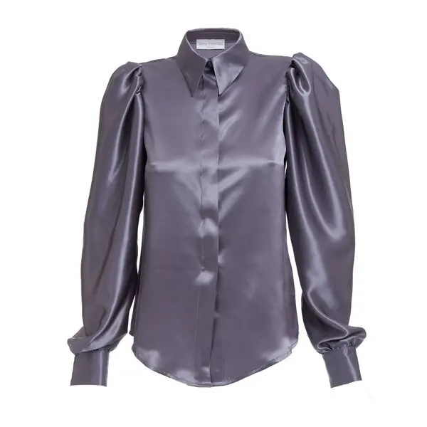 SOFIA TSERETELI Silk Blouse - Grey