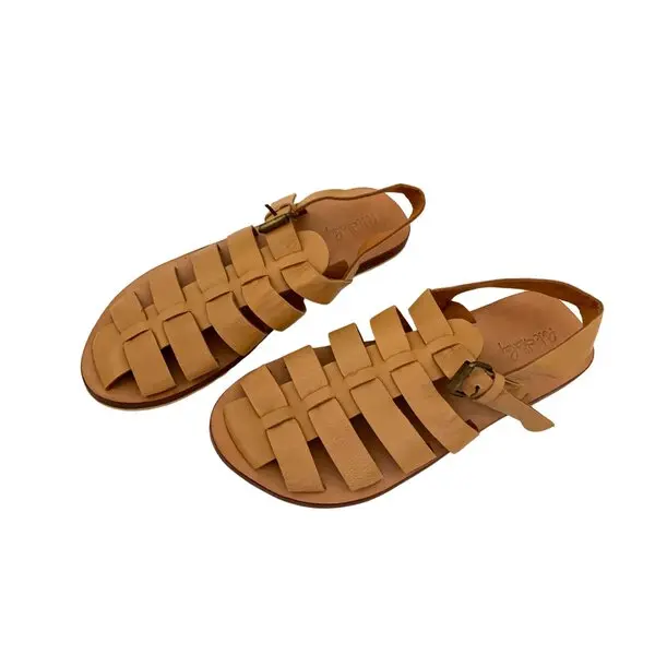 Pink Haley Neutrals Yasmin Leather Sandals - Black