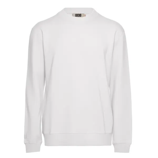 OCIO LEISUREWEAR Classic Softcore Crew In Bone - White