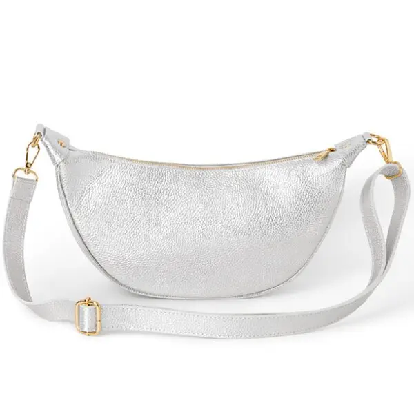 BETSY & FLOSS Ambra Crossbody Waist Bag - Silver