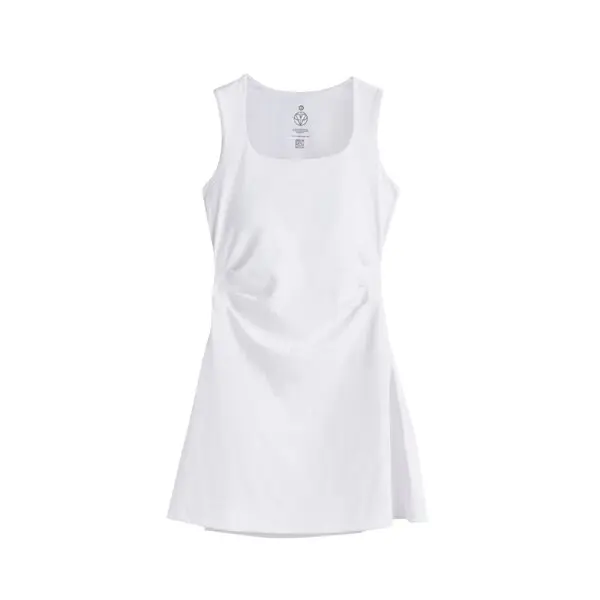 VICTORIA PAULSEN Bethany Sleeveless Golf & Tennis Dress- Tall Length - White