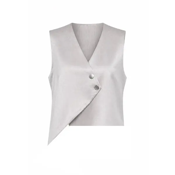 MIRIMALIST Ixir Vest Silver - Grey