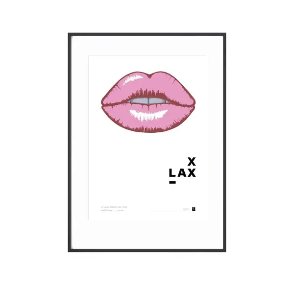 Curiosity Snug Lip Lines Series X Lax Print - Pink