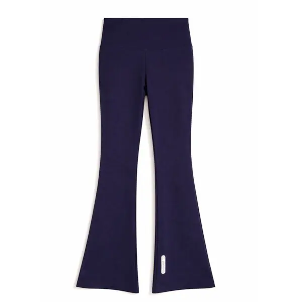 YORSTRULY Twist Flare Pants Sweet Navy Long - Blue