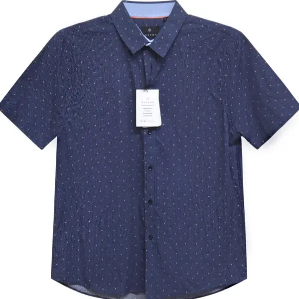 VUSTRA Blue / White Ocean Drive Button Down Shirt - Blue/white