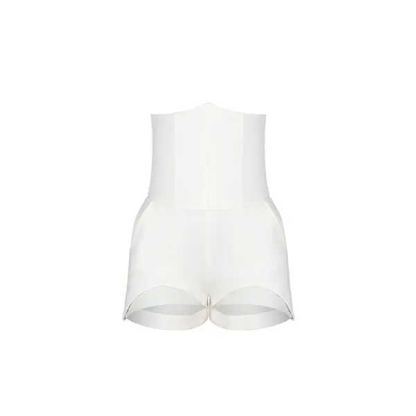VESTIAIRE D'UN OISEAU LIBRE Pearl Corset Trousers - White