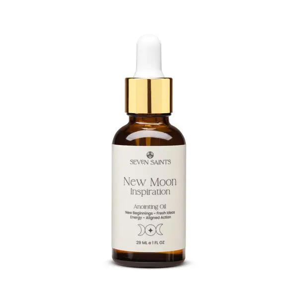 SEVEN SAINTS Neutrals New Moon, Inspiration Anointing Oil - Black/orange