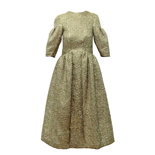 KAROLINA OZOLINSIUTE Auriel Metallic Maxi Dress