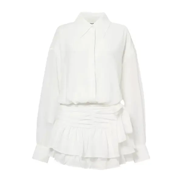 AMY LYNN Carlotta Shirt Skort Dress - White