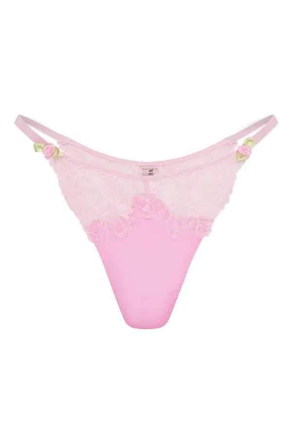 WILD LOVERS LONDON Amara Thong - Pink