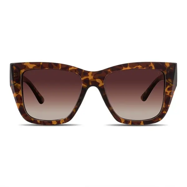 VELVET EYEWEAR Square Sunglass Style Marsha Tortoise - Brown