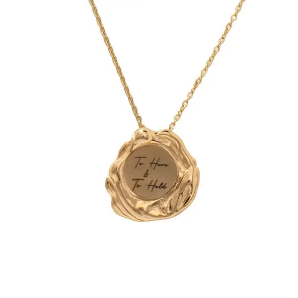 ISKRA To Have & To Hold Medallion - Gold