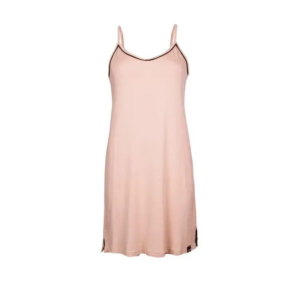 PRETTY YOU Bamboo Chemise Nightdress In Pink - Orange