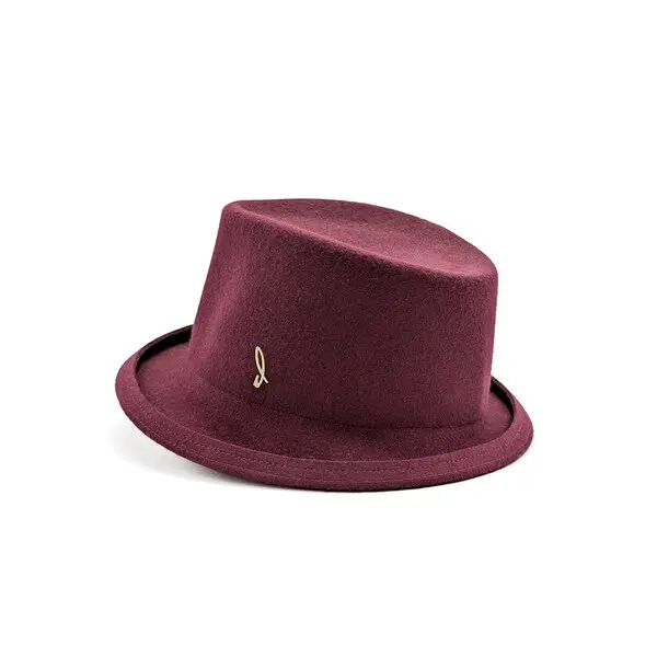 DORIA 1905 Negroamaro Wool Felt Hat - Red