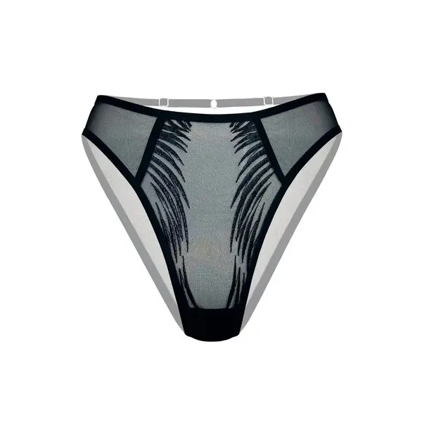 MONIQUE MORIN LINGERIE Ether Cheeky Panty - Black