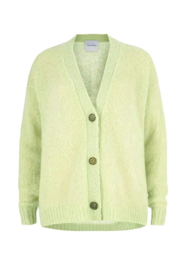 SALANIDA Melody Mohair Cardigan Limone - Yellow