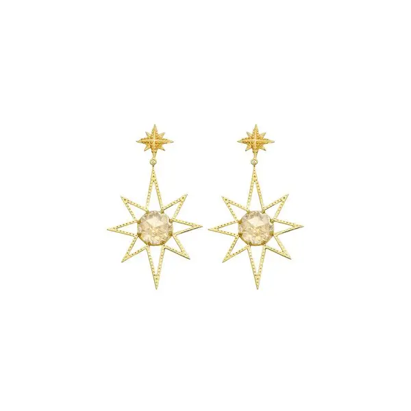 ZOË & MORGAN Sunburst Earrings - Gold