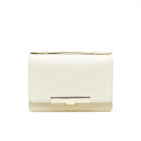 DANNI RO Neutrals / Dr. Clutch Compact Purse- Bone Color - White