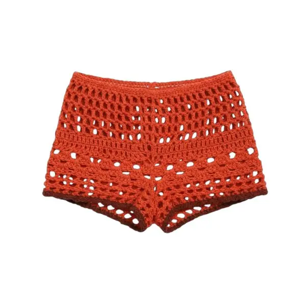 GUNES SWIM Poppy Miniq Crochet Shorts - Red
