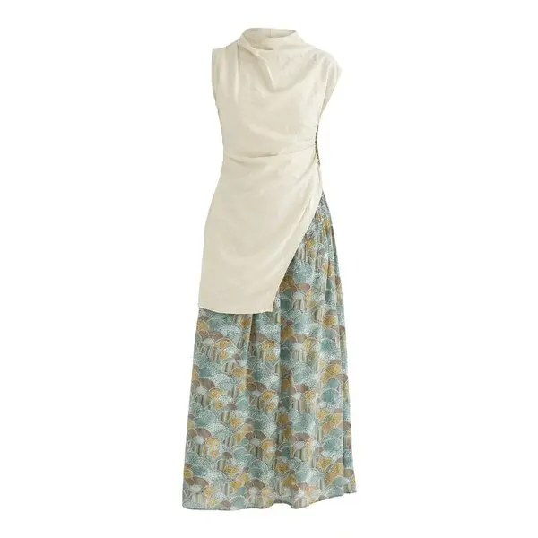 MAISON QALA Neutrals/ Buttercup Co-ord Set