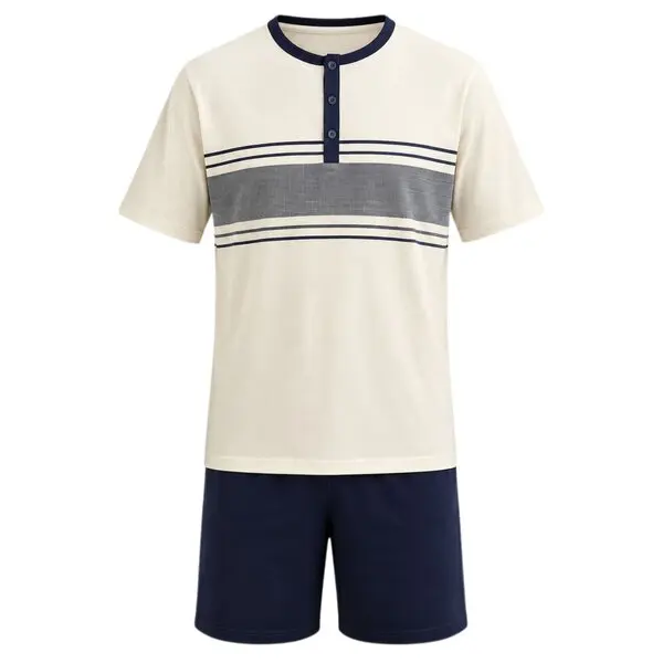 ZD ZERO DEFECTS Short Modal Pyjamas Duna Navy - Blue