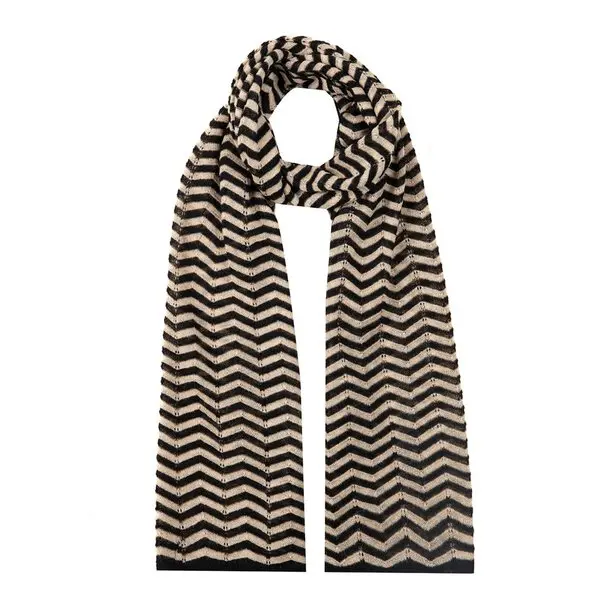 MOHAIR&ANGORA Neutrals Cybele Shawl Dark - Black