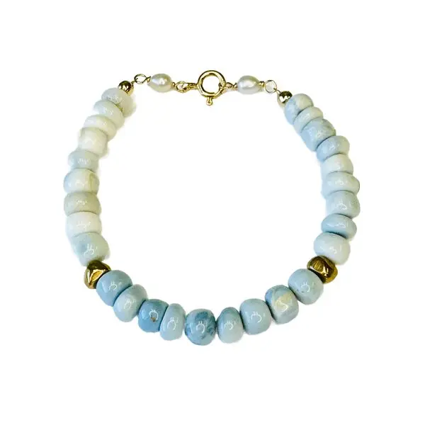 LEXI JEWELRY Calming Opal Bracelet - Blue