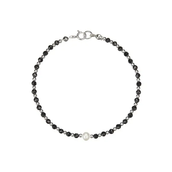 LILY & ROO Spinel Gemstone Bracelet - Silver