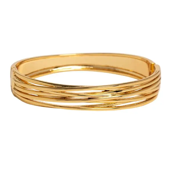 UCHI & SOTO Nami Twist Bangle - Gold
