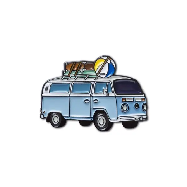 MAKE HEADS TURN Enamel Pin Road Trip Van - Blue