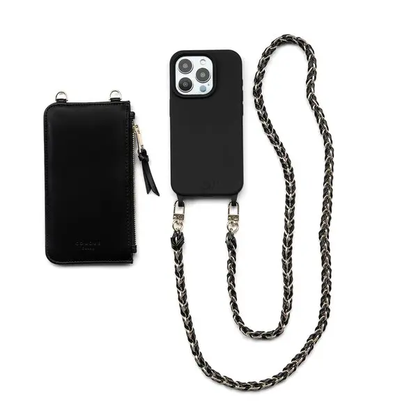 Cordée Cases Emi 3-piece Crossbody Phone Case Set - Black