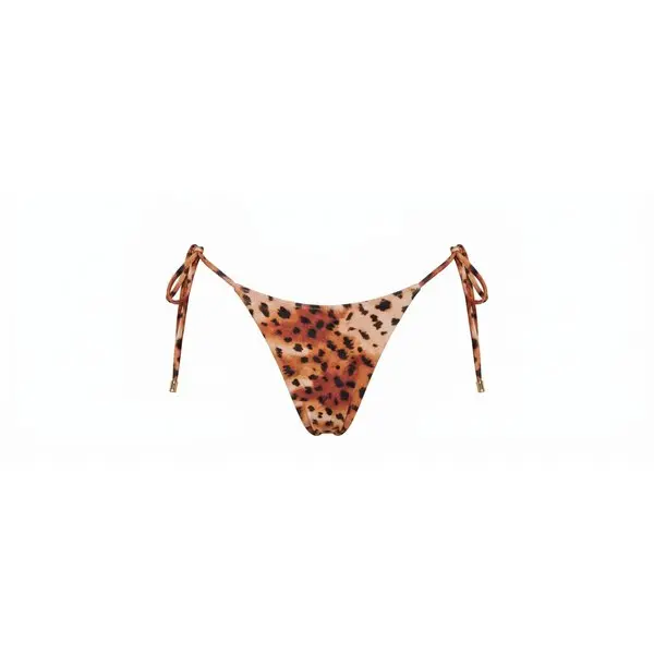 SUNKISSED Orange / Gold Le Triangle Bottom Golden Leopard - Orange/gold