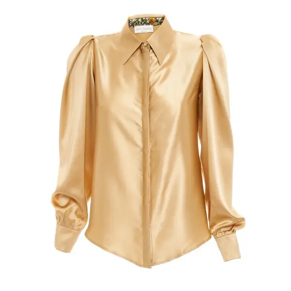 SOFIA TSERETELI Silk Blouse - Gold