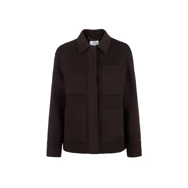 GUARDS LONDON Joanna Wool Cashmere Short Jacket - Brown
