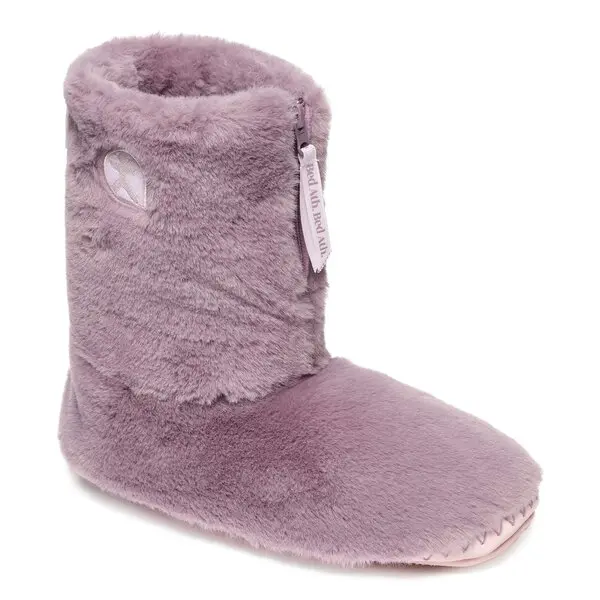 BEDROOM ATHLETICS Monroe Faux Fur Slipper Boot Aquarelle / Dusky - Pink