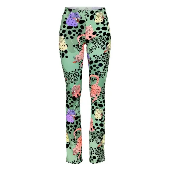 PITAYA YOGA Neutrals / Ms Chee Flared Pants Bamboo - Green