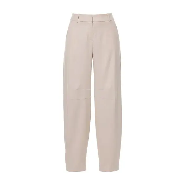 AGGI BY HALEWSKI Neutrals Devi Baggy Sheer Dew Pants - Beige