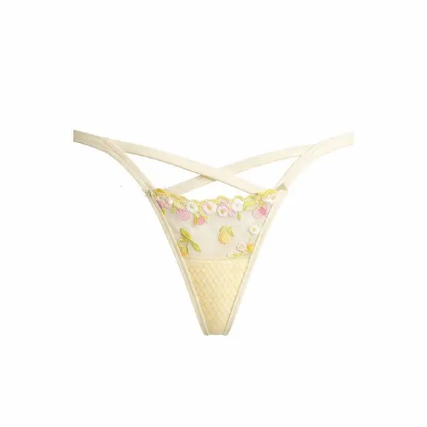 IVY SWIMWEAR Lucy In Berry Lace Bikini Bottoms - Yellow