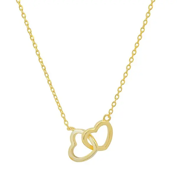 KYLIE HARPER Interlocking Love' Hearts Necklace - Gold