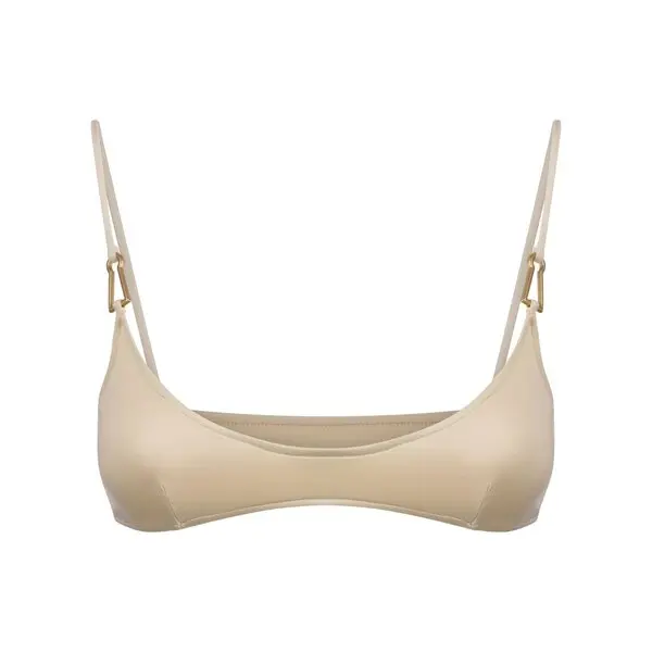 BIANCA RESORTWEAR Neutrals Mina Bikini Top In Cream - White