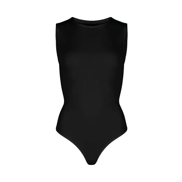OW Tanktop Sleeveless Bodysuit - Black