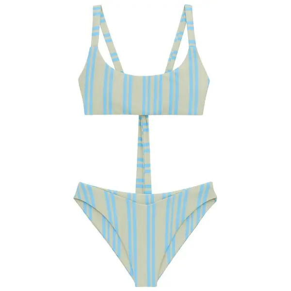 BIKINIS BY BRIDGET Wave Bikini Top - Blue