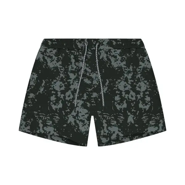 PLAYALUXE Grey / Black Tulum Volley Swim Trunk Charcoal Haze - Grey/black