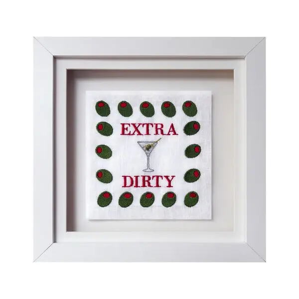 LILLY LOVES Extra Dirty Olive & Martini Artwork - Green