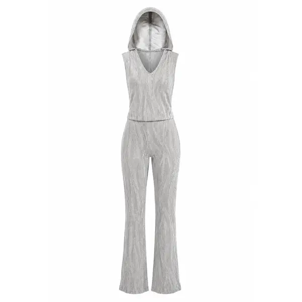 MAUI X LOLITA Regality Hooded Romper - Silver